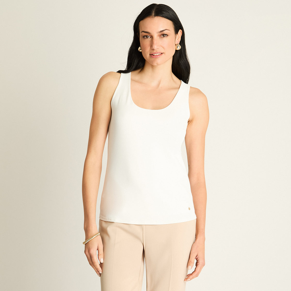 Peto Crudo Sin Mangas de Calce Ajustado | Lorenzo di Pontti